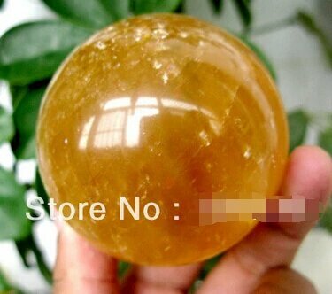 Кристалл цитрин шар 60 мм