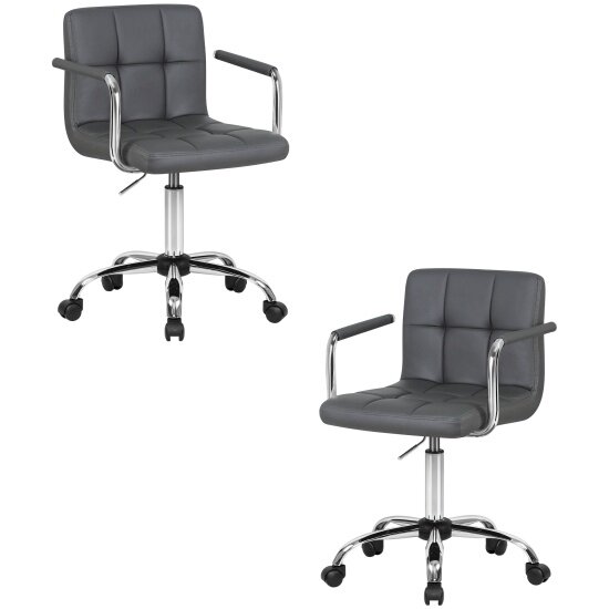 Кресло для персонала Dobrin офисное TERRY (серый)(2 шт/уп)