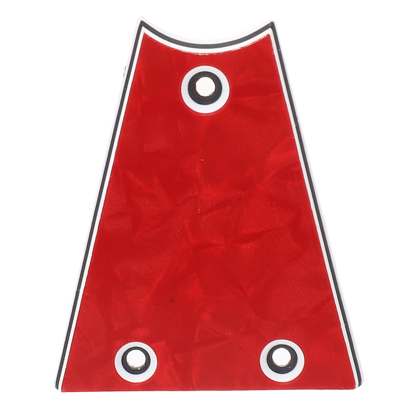 Guitar Truss Rod Cover 3 Hole Triangular Metal Plate Replacement for Electric Bass Protection GR41A