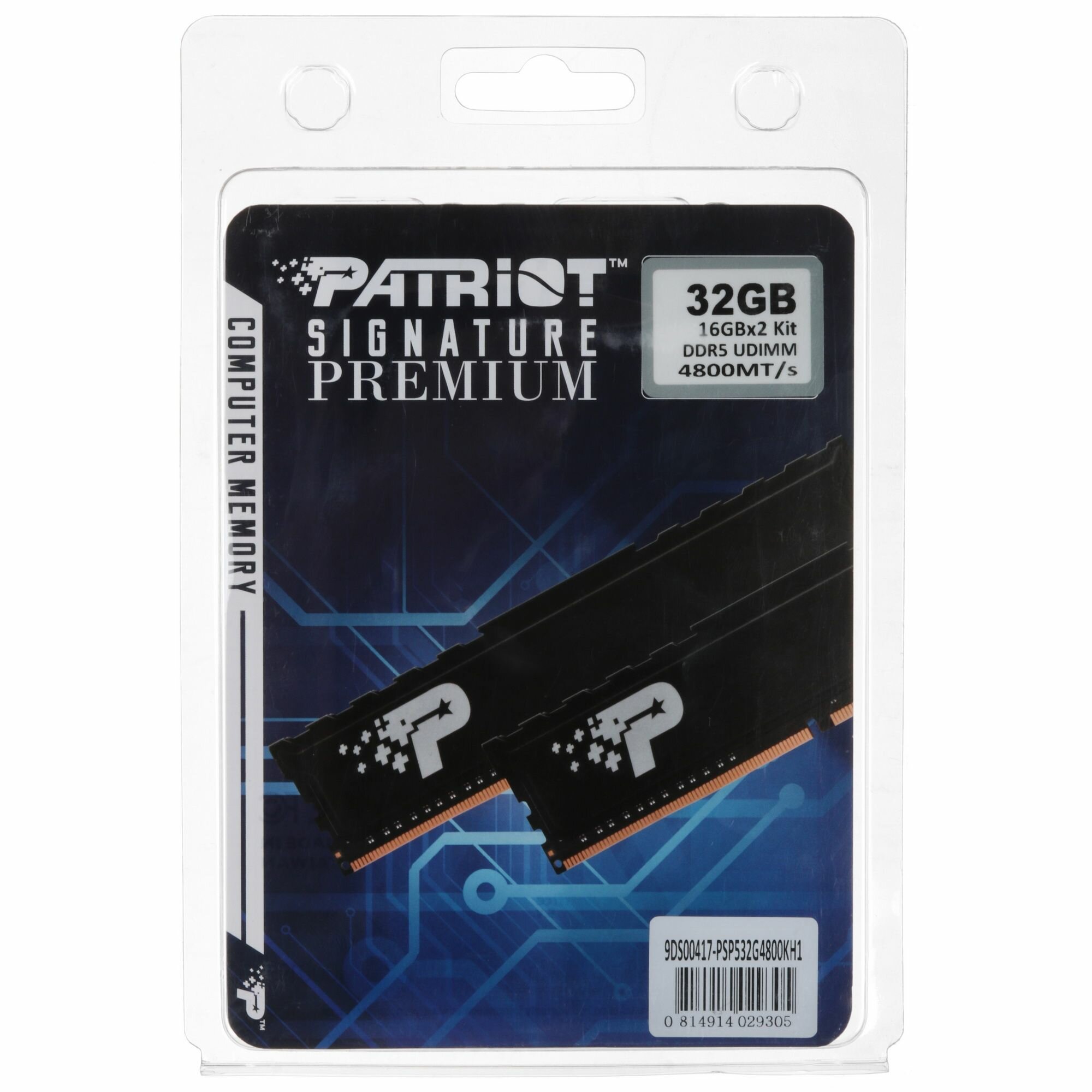 Patriot Memory Оперативная память Signature Premium 2x16 ГБ (PSP532G4800KH1)