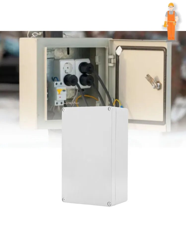 Водостойкий корпус из АБС-пластика IP65 для электропроектирования Корпус прибора (200 * 120 * 75 мм)