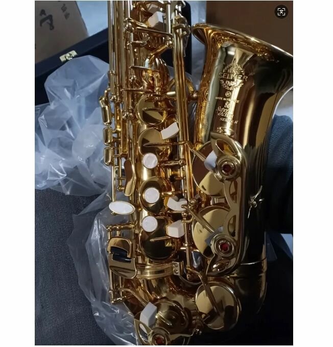 SAS-802 SELMER Альт-саксофон Sax латунь Духовой инструмент с чехлом Золотой