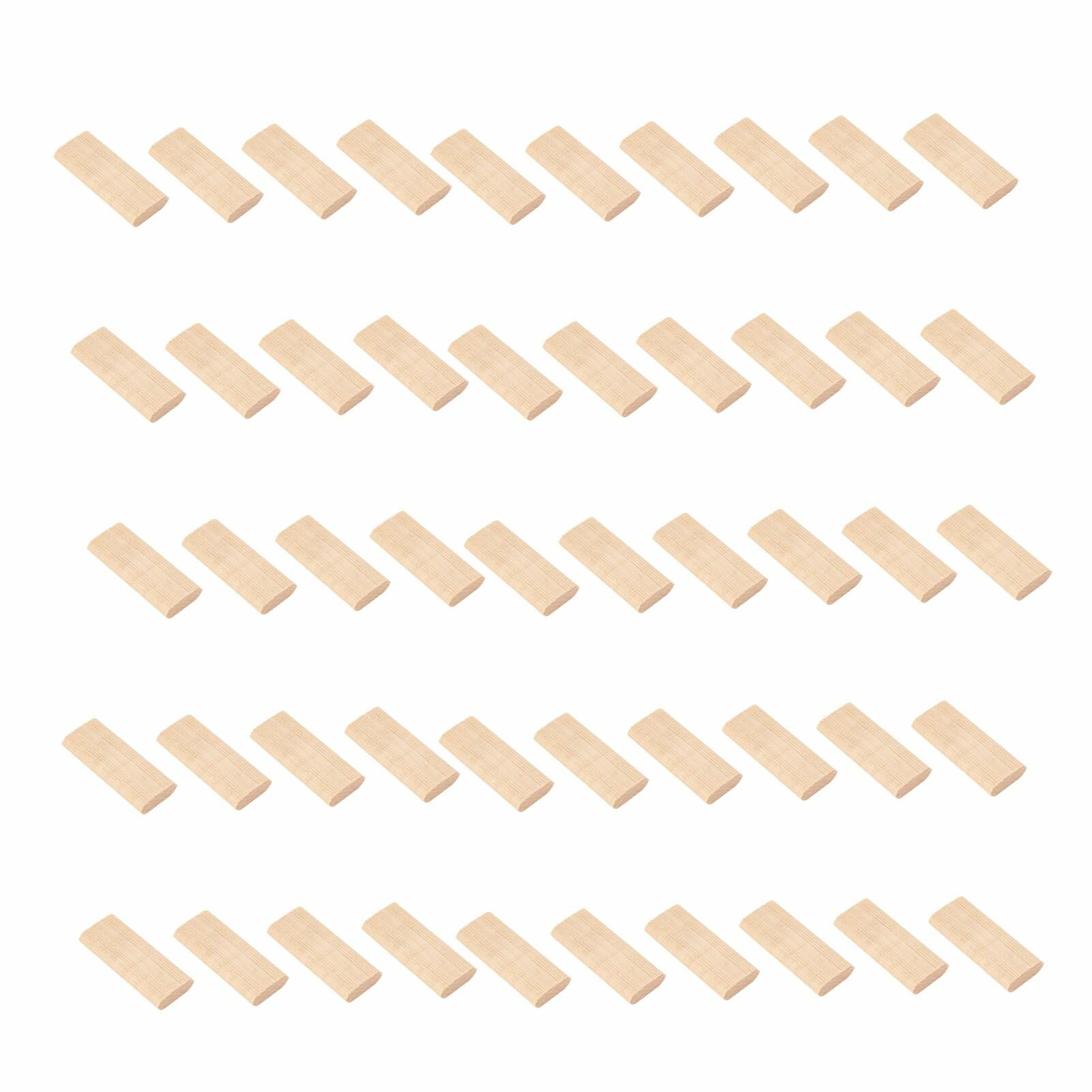 Деревянные шканты для мебели, 8x22x50 мм, 50 шт.