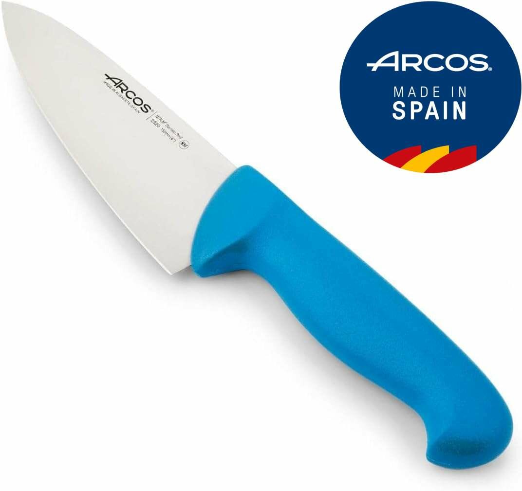 Поварской нож Arcos Series 2900 пр-ва Испания, оригинал, с лезвием 15 см, синий