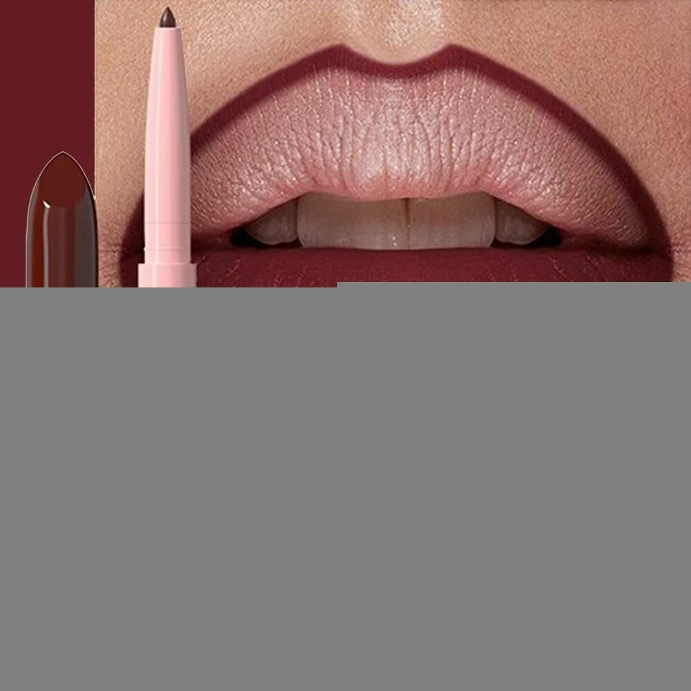 Долговечный матовый водонепроницаемый карандаш для губ, легко наносящийся.