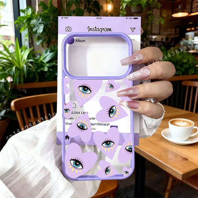 Для iPhone 17 Турецкий чехол Lucky Eye Blue Evil Eye для телефона IPhone 17Pro 17 Pro Max 17Air 16 15 14 Акриловая жесткая задняя крышка из ПК