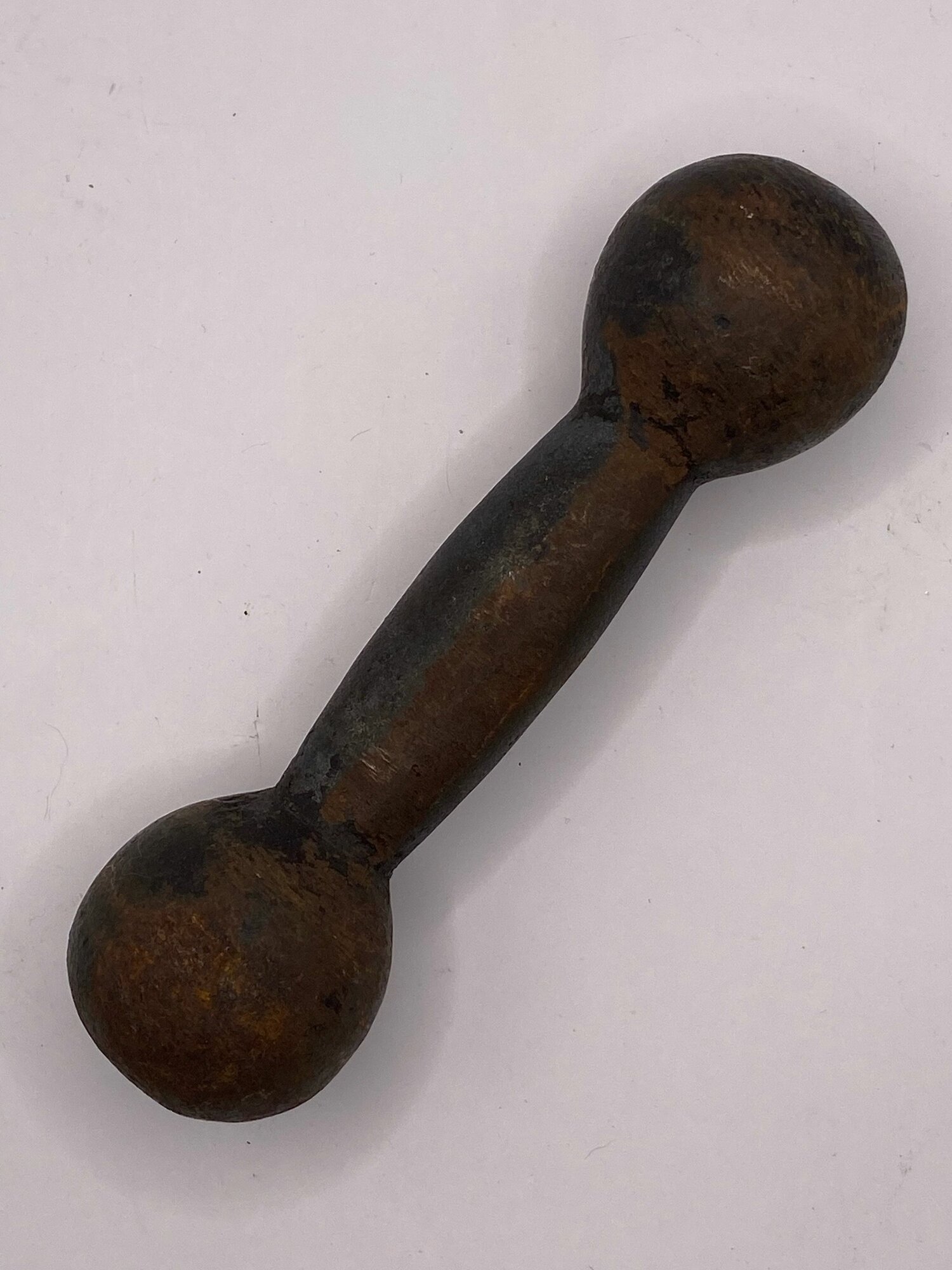 Гантель 1 кг. 1 шт. СССР. Длина: 17.5 см.