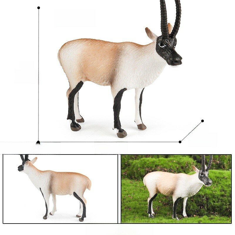 Children wildlife tibetan antelope figurines for learning and creative decoration style b