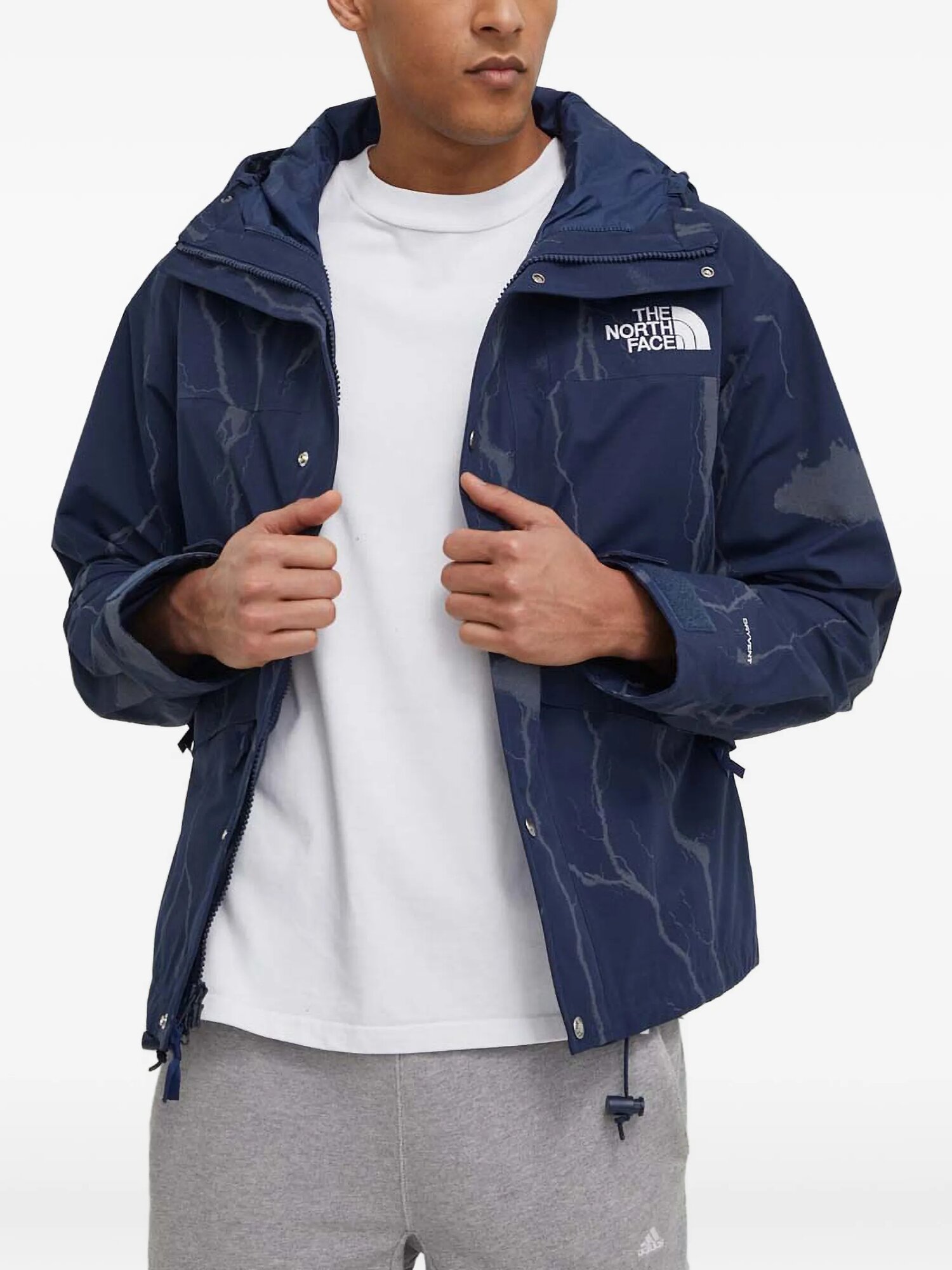 Куртка Patterned hooded jacket