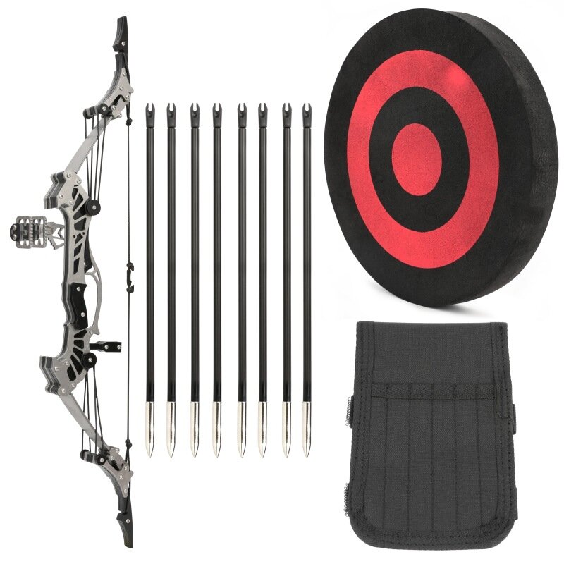 2026 Новейший мини-композитный лук, высокая мощность, орел, для отдыха в помещении, снятие стресса, стрельба по мишеням, роликовый лук, стрельба из нержавеющей стали