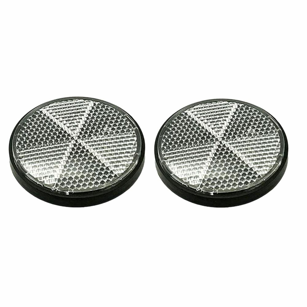 Отражатели на спицы велосипеда, 2 шт — пластиковые светоотражатели овальной и круглой формы, без батареек, для повышения видимости на дороге