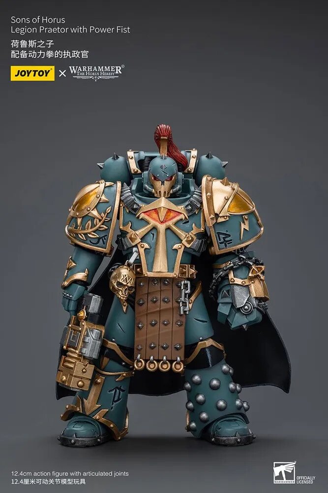 Подвижная фигурка JOYTOY Warhammer Sons of Hours Legion Praetor with Power Fist1/18Action Figures