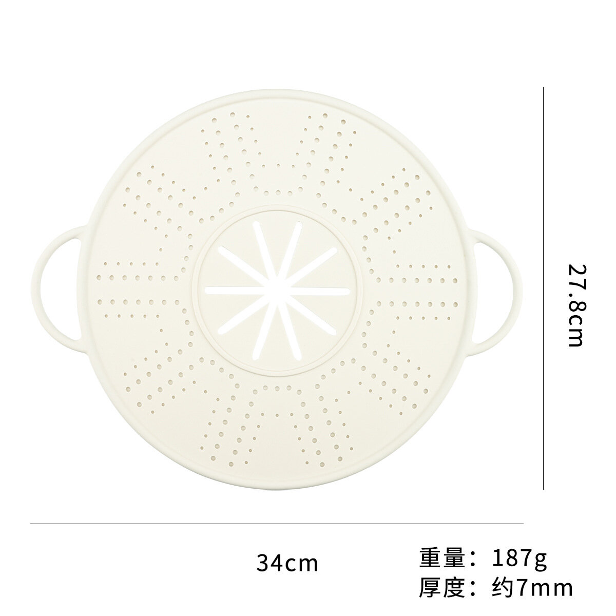Силиконовая антипроливная крышка, устойчивая к высоким температурам, защитная крышка для кастрюли, водонепроницаемая подставка для пароварки, антиожоговая маслостойкая доска, защитная пластина для жарки