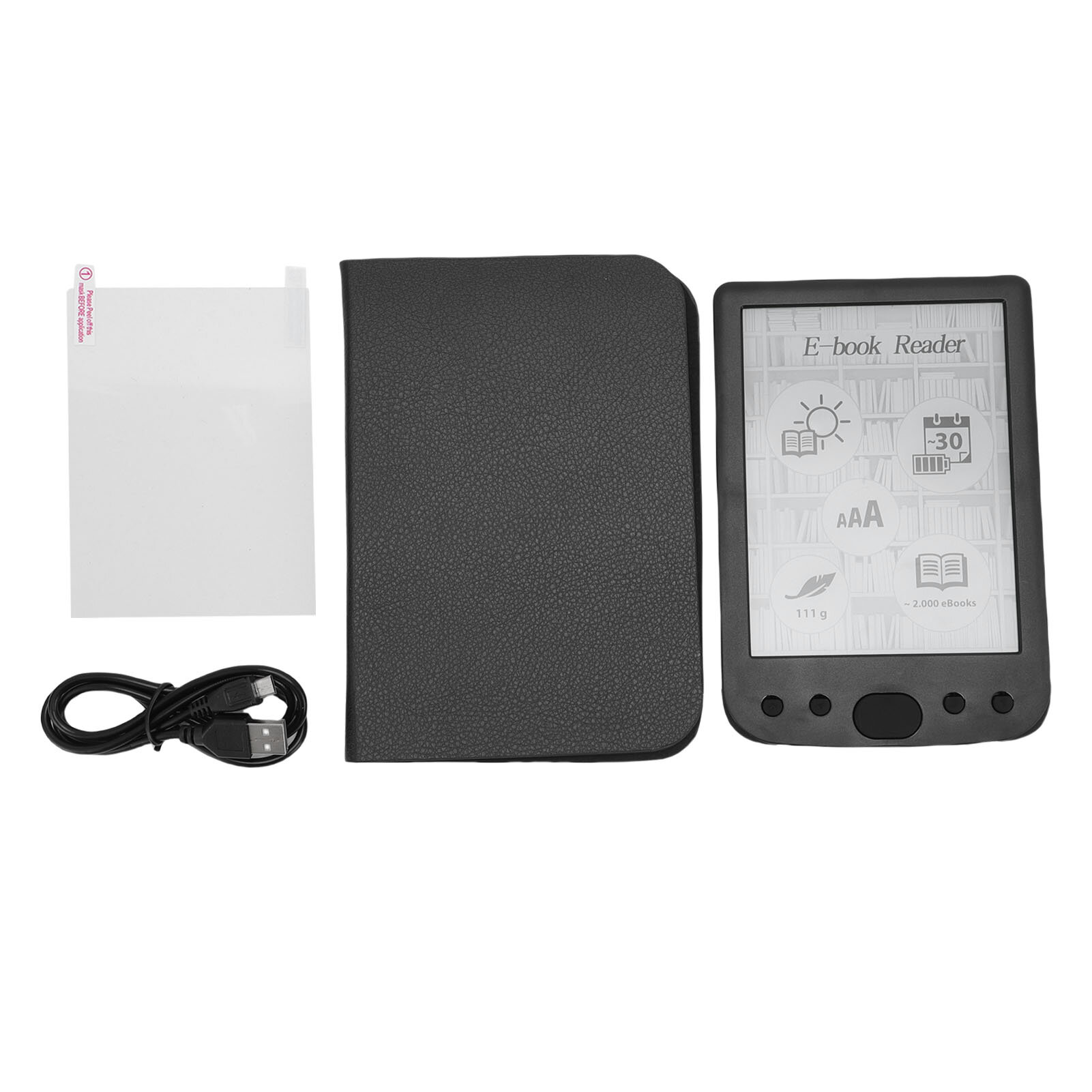 E Reader Eye Friendly 6 -дюймовый 800x600 сенсорный экран e Book Reader с защитной аккумулятором 2500 мАч.