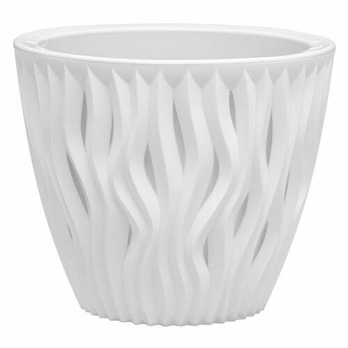 Кашпо вдохновение 4.5Л белый белый 210*180 ВМС