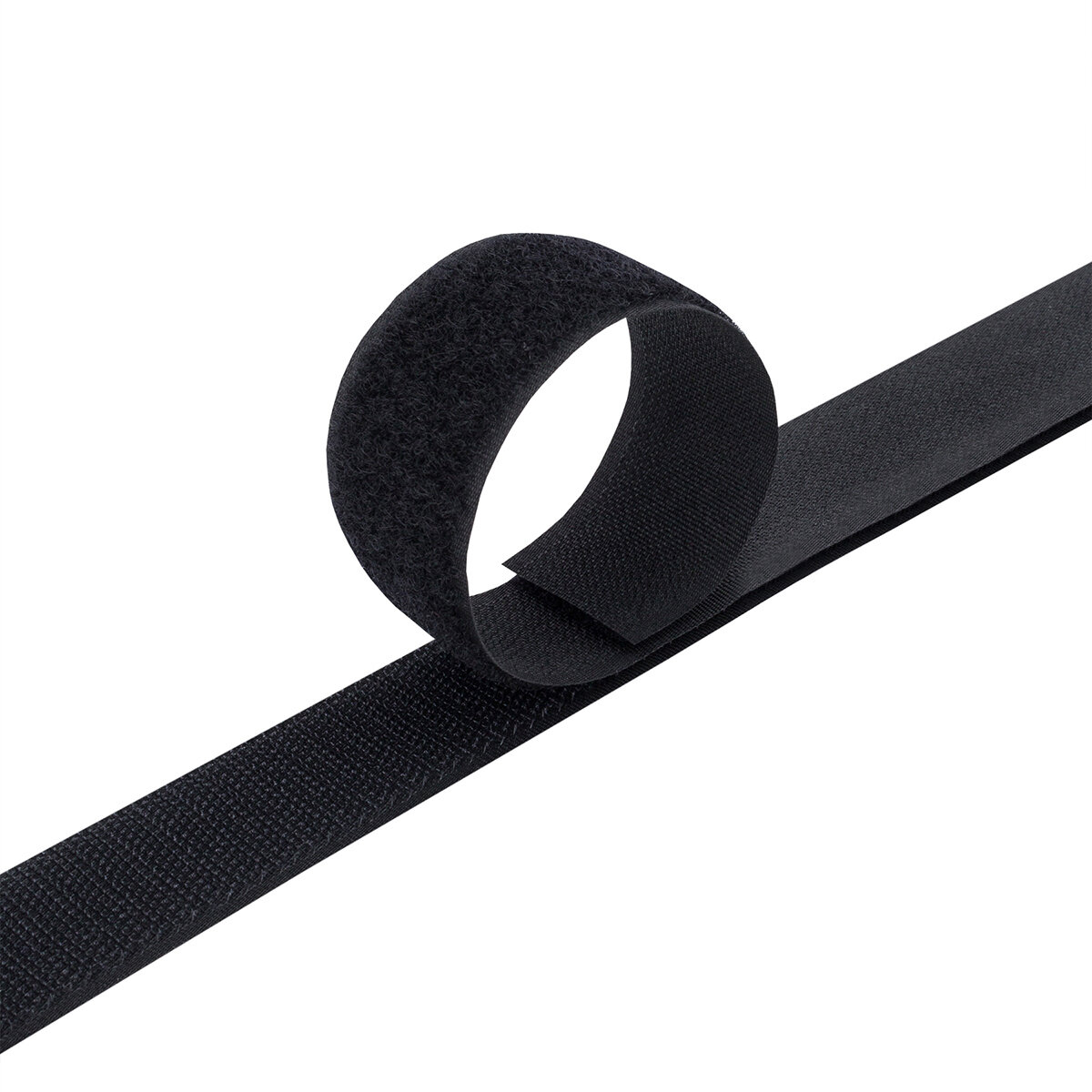 Лента контактная кач. A (100% нейлон) 30мм*25м Hobby&Pro (черный), 25 м