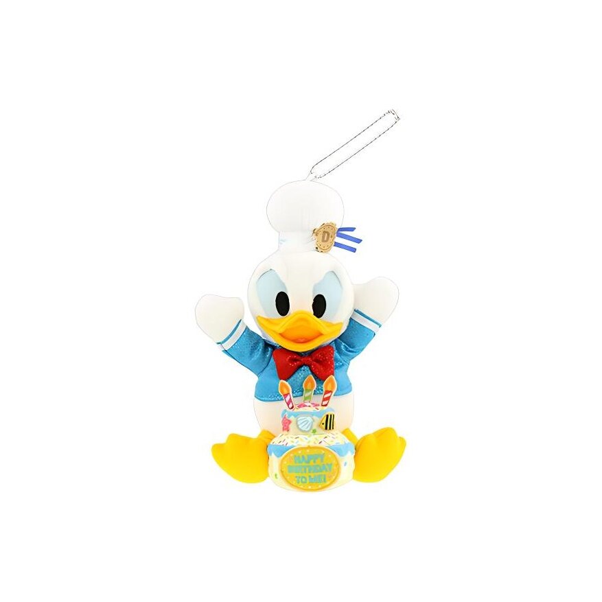 Disney Donald Duck День Рождения Кукла Плюшевая Украшение 18 см Высота примерно 18 см