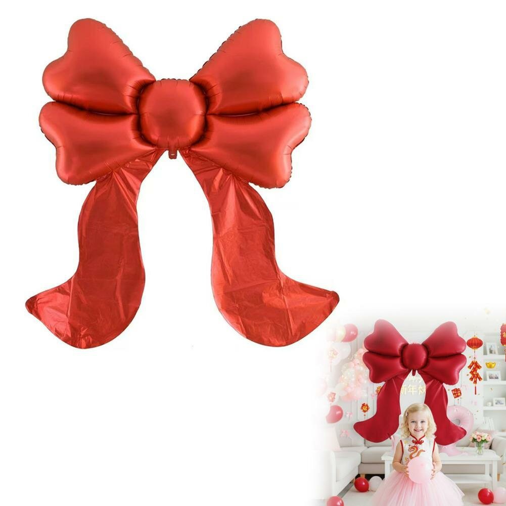 Oversized Bow Balloon Decorations For Birthday Parties, Valentine's Day Parties, Wedding Photo E7Q5