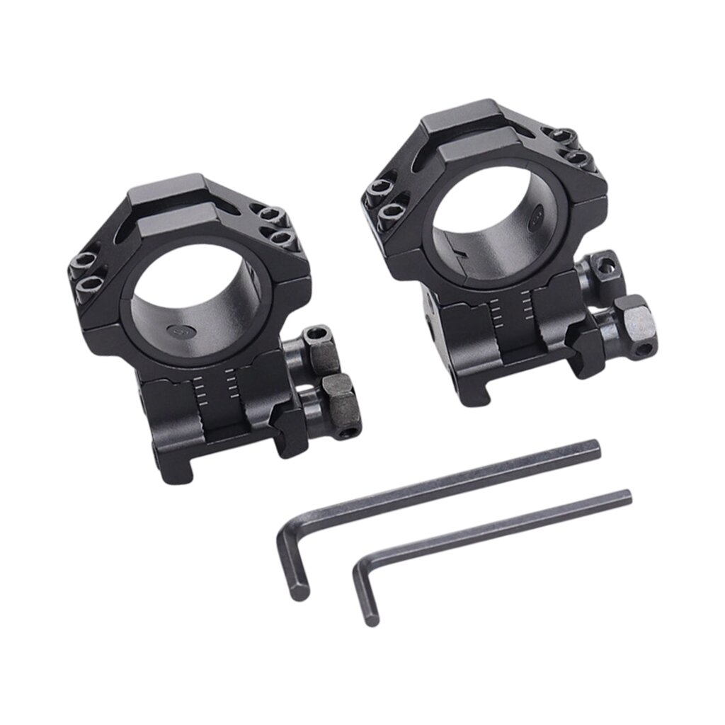 Кольца для крепления Прицела для тяжелых Винтовок диаметром 25,4/30 мм, Тактическое Крепление Фонарика, Черные Кольца для Охотничьего Прицела, Простота установки