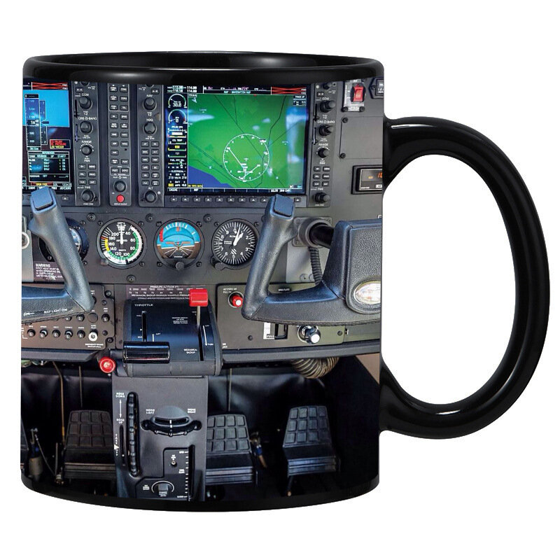 Горячая продажа керамической кофейной кружки SG, чашка для воды, панель приборов самолета, авиационный механик