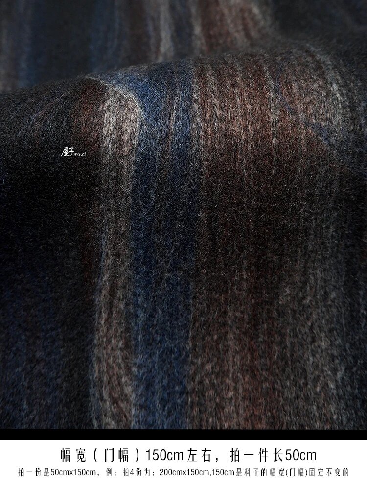 Шерстяная ткань для пошива, 20% шерсть, 80% полиэстер, черная, 150х50 см