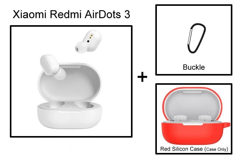 Xiaomi Redmi AirDots 3 Bluetooth наушники W add Red Case