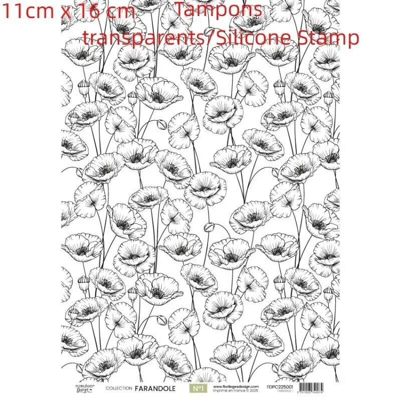 Силиконовый штамп Farandole, 11x16 см, F3017-stamps