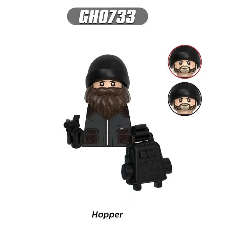 Конструктор фигурка "Очень странные дела" Hopper, GH0733, черный