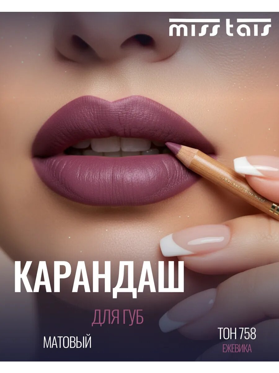 Карандаш для губ Miss Tais, тон 758