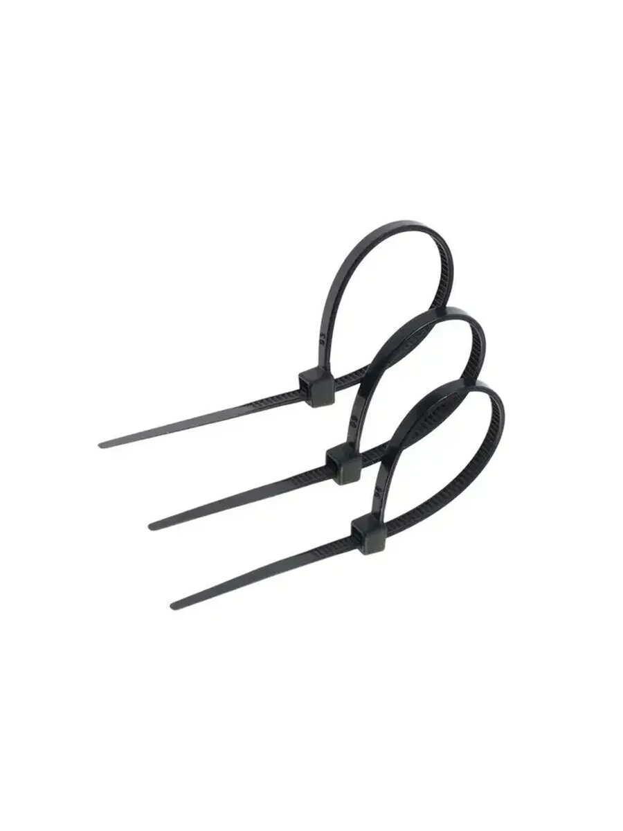 Практические нейлоновые стяжки 2.5×100 мм, 25 шт.