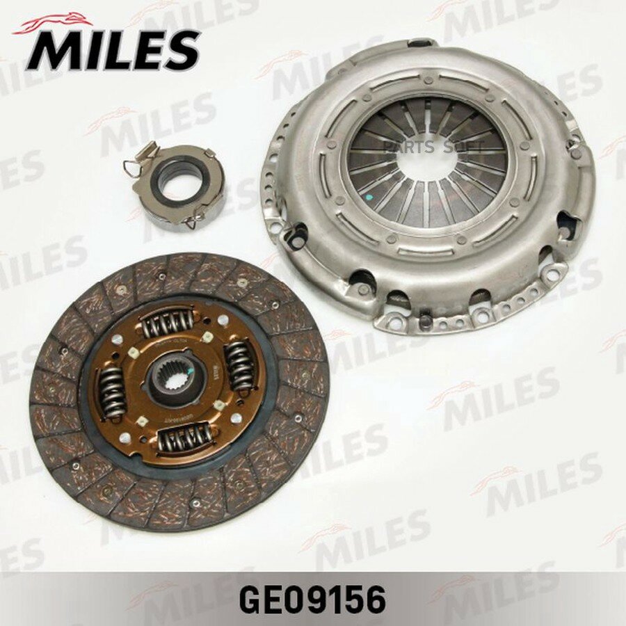 GE09156 MILES Сцепление с подшипн. GEELY Emgrand, Vision '09- (210мм) MILES GE09156 | цена за 1 шт
