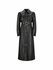 Пальто SPORTMAX Belted leather coat, размер 38, black / black
