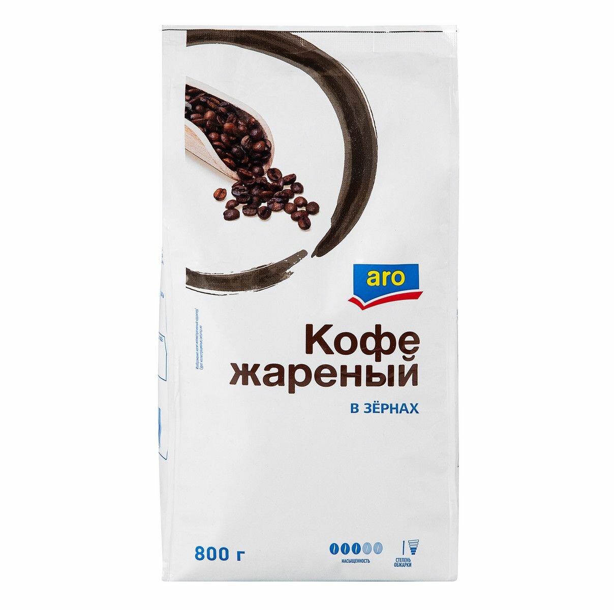Aro Кофе жареный зерновой, 800 г