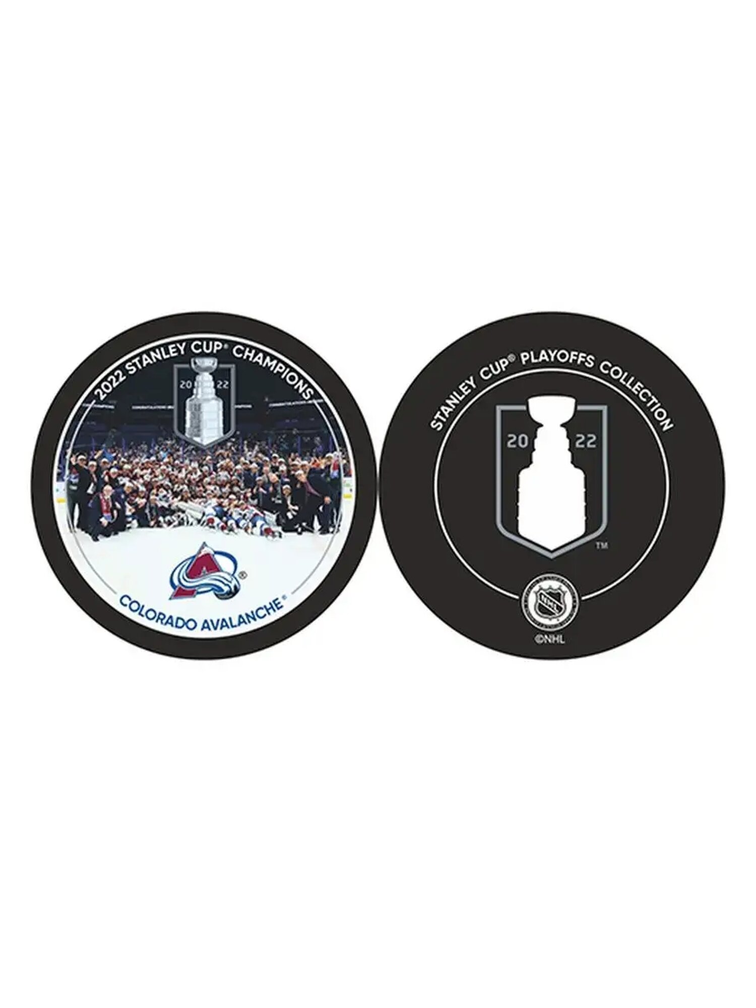 Шайба Sportfanat Colorado Avalanche Stanley Cup Champions 2022 фото