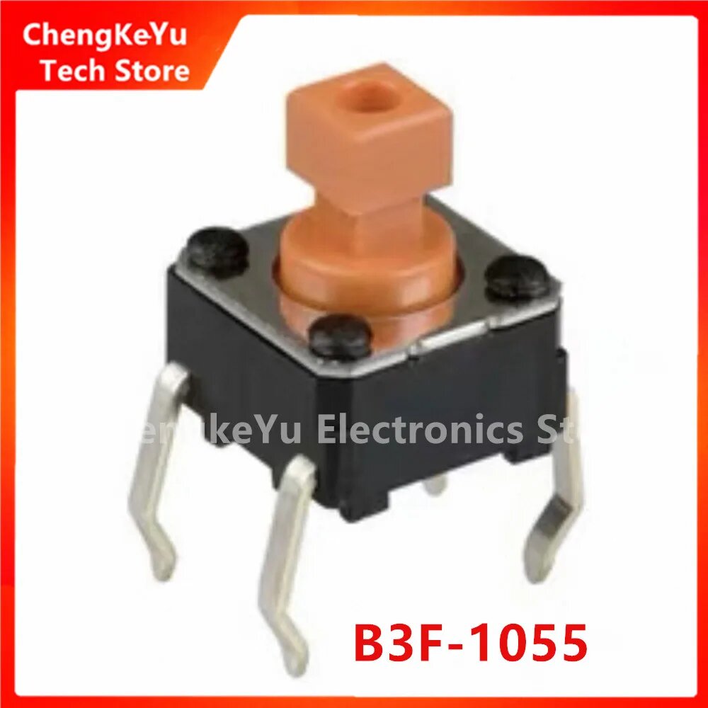 Переключатель B3F-1055, 10шт, черный
