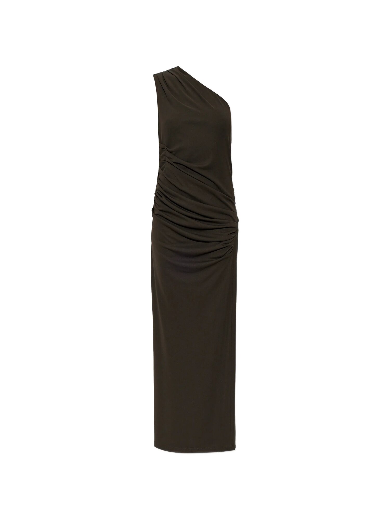 Платье One-shoulder ruched maxi dress