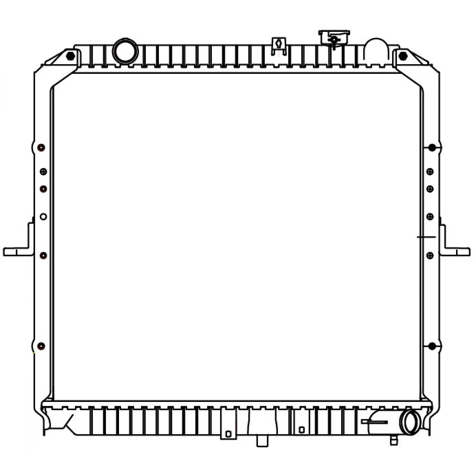 Радиатор охлаждения, для КИА Бонго oem 0K63K15200B, 0K63K15200C арт LRC0822