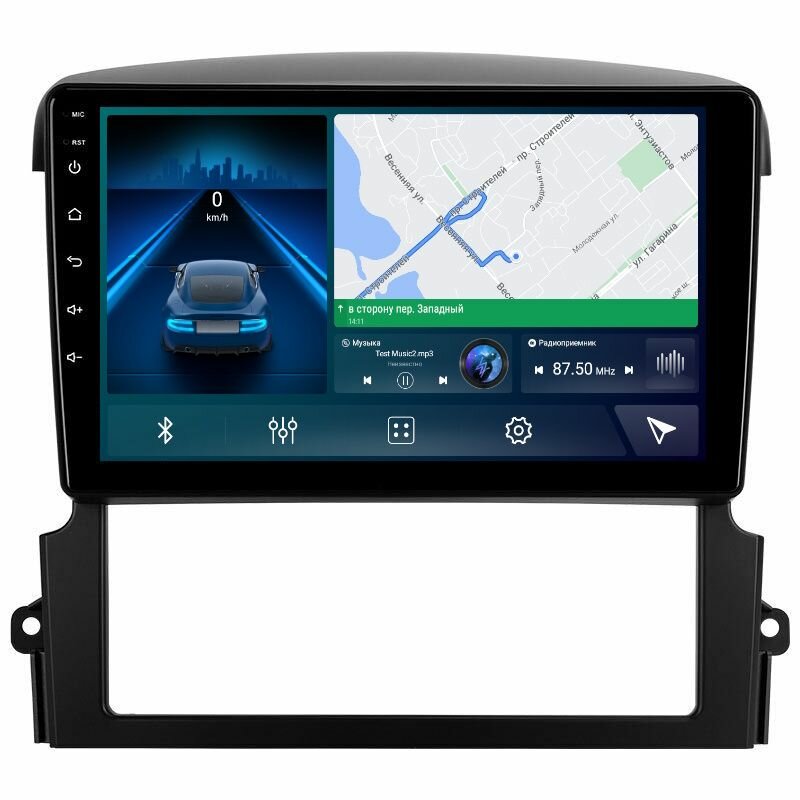 Магнитола CRS-300 Киа Соренто 1 Kia Sorento 2006-2011 - Android 13 - Процессор 8 ядер - Память 4+64Gb - Carplay - DSP 36 полос - 4G(Sim)