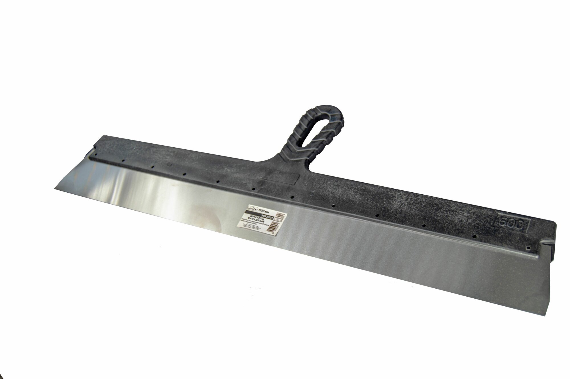 Шпатель фасадный "Hipex" нержавеющий с пластмассовой ручкой 600мм