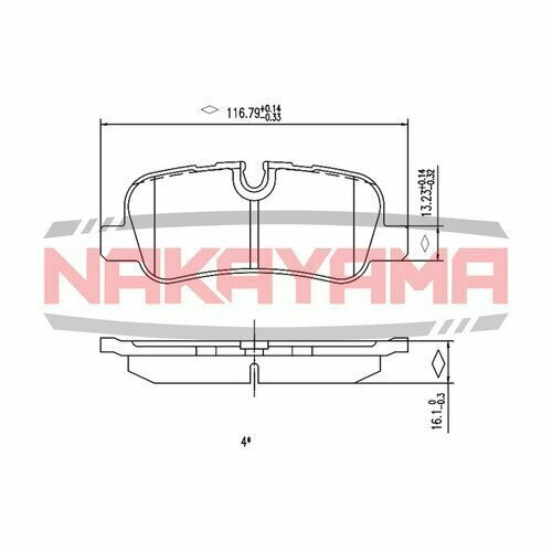 Колодки тормозные дисковые Nakayama HP8466NY