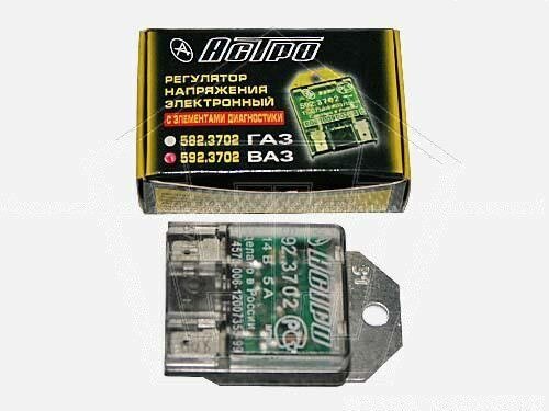 Реле-регулятор напряжения ваз 2101, 06, 2121,412 "астро" с индикацией (592.3702)