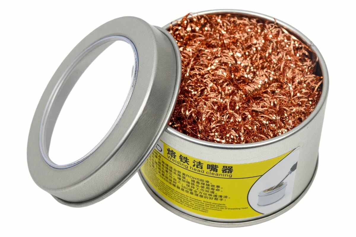HANDSKIT HS1 Стружка для очистки жал паяльника в колбе банка для точной очистки наконечника