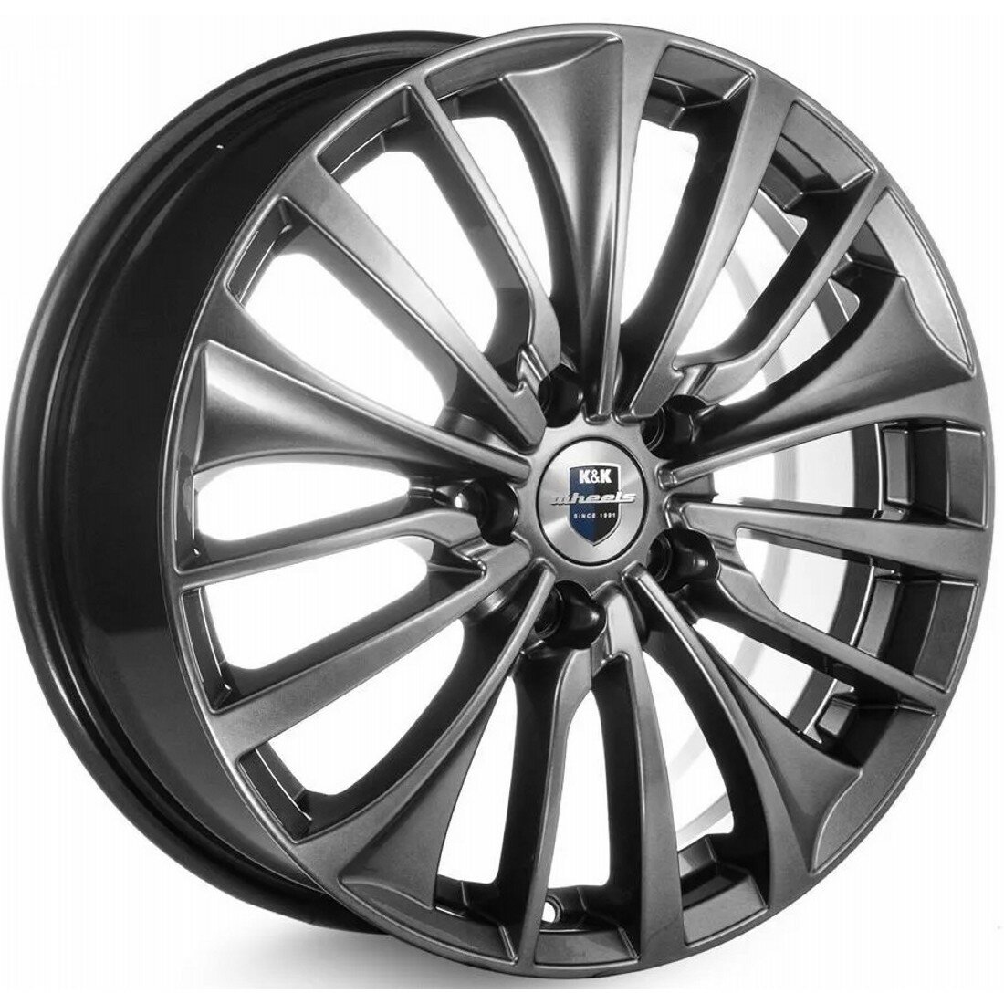 Колесный диск КиК Flanker 6,5x17 4x100 ET43 60,1 Дарк платинум