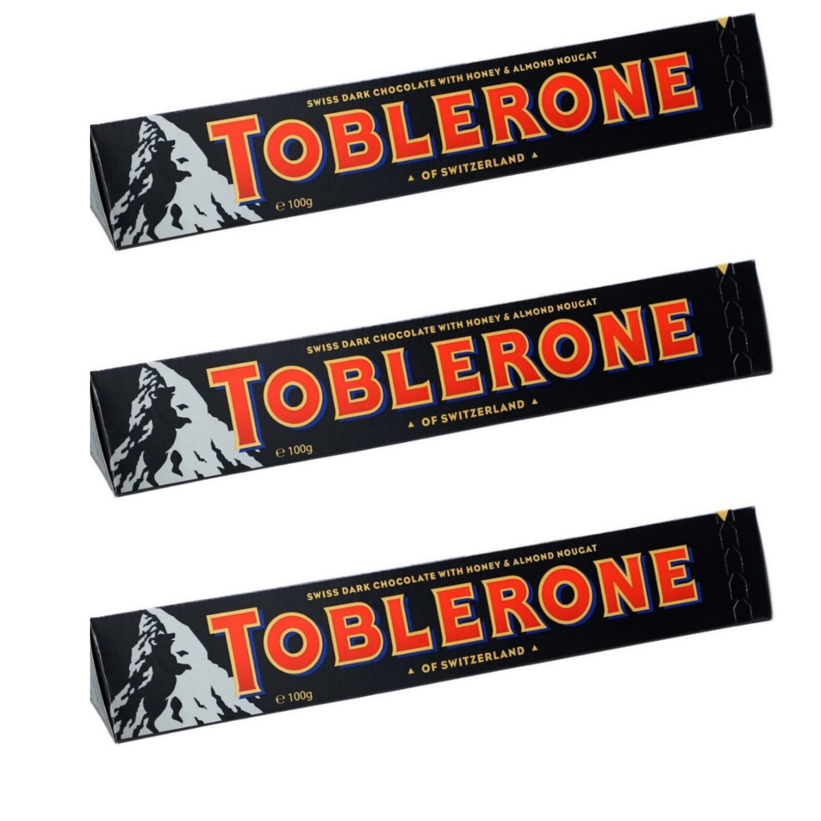 Toblerone шоколад темный 100 г 3 шт
