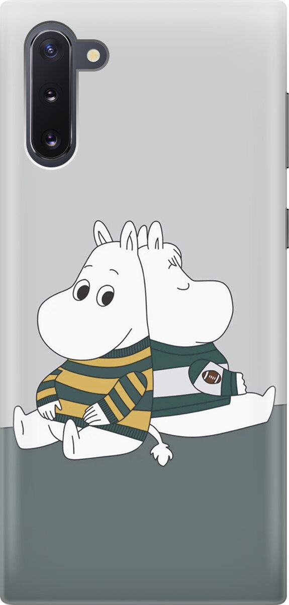 Силиконовый чехол Муми-тролли на Samsung Galaxy Note 10 / Самсунг Ноут 10