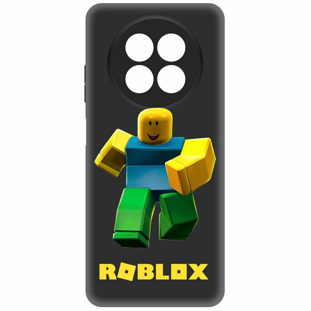 Чехол-накладка Krutoff Soft Case Roblox-Классический Нуб для Realme 12 5G черный