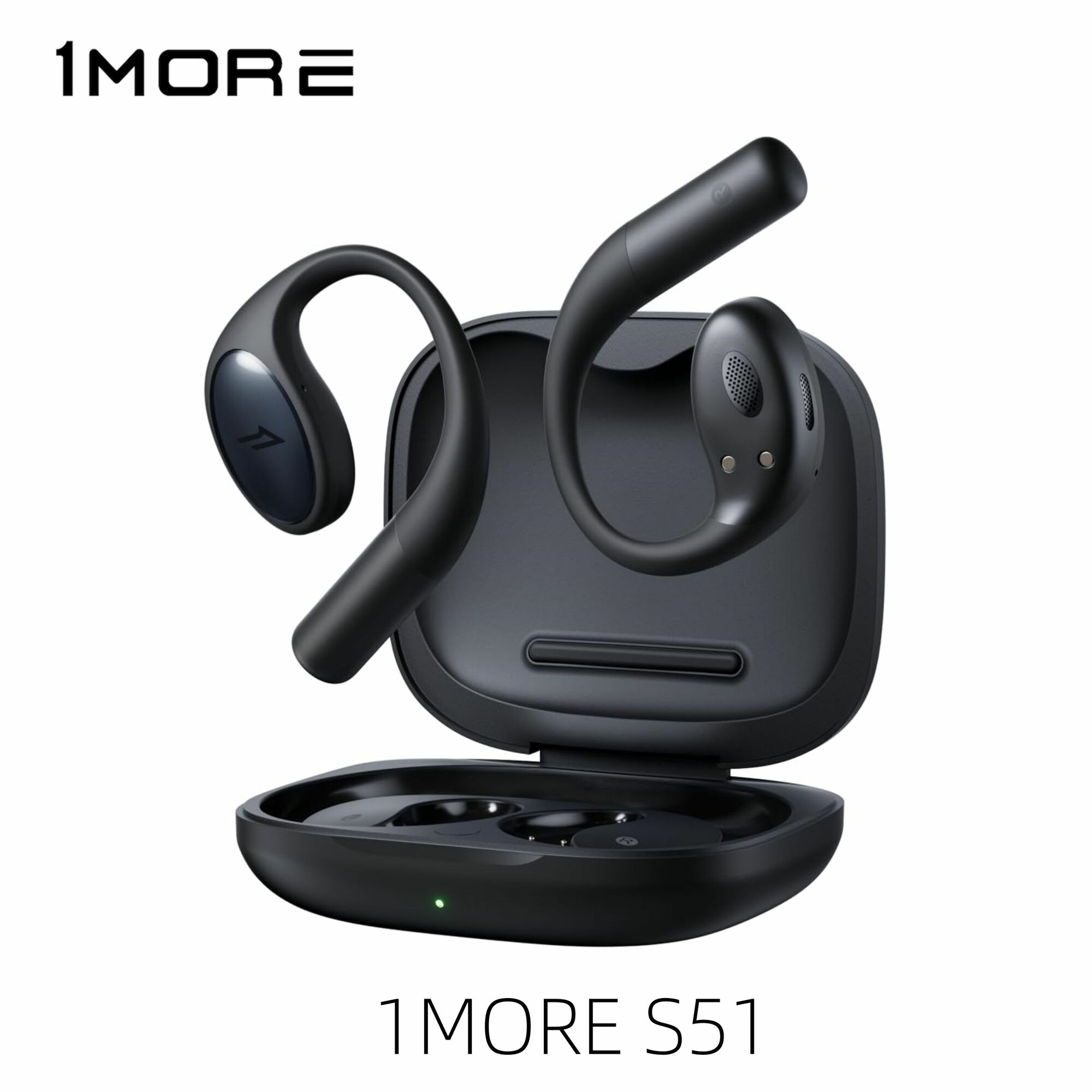 1MORE S51 Открытые наушники, легкие и безопасные, открытые наушники беспроводной Bluetooth, 40H время воспроизведения, Басс больше, IPX5 водонепроницаемый, звонки четкие, режим игры