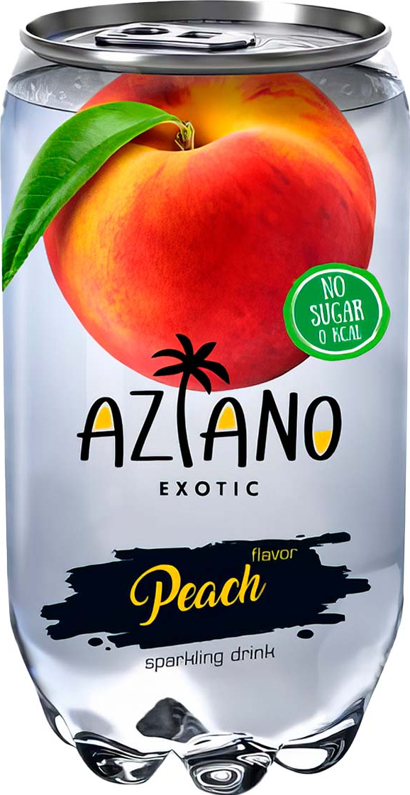 Aziano 0,35л.*12шт. Peach Aziano Напиток газированный Производство - Китай