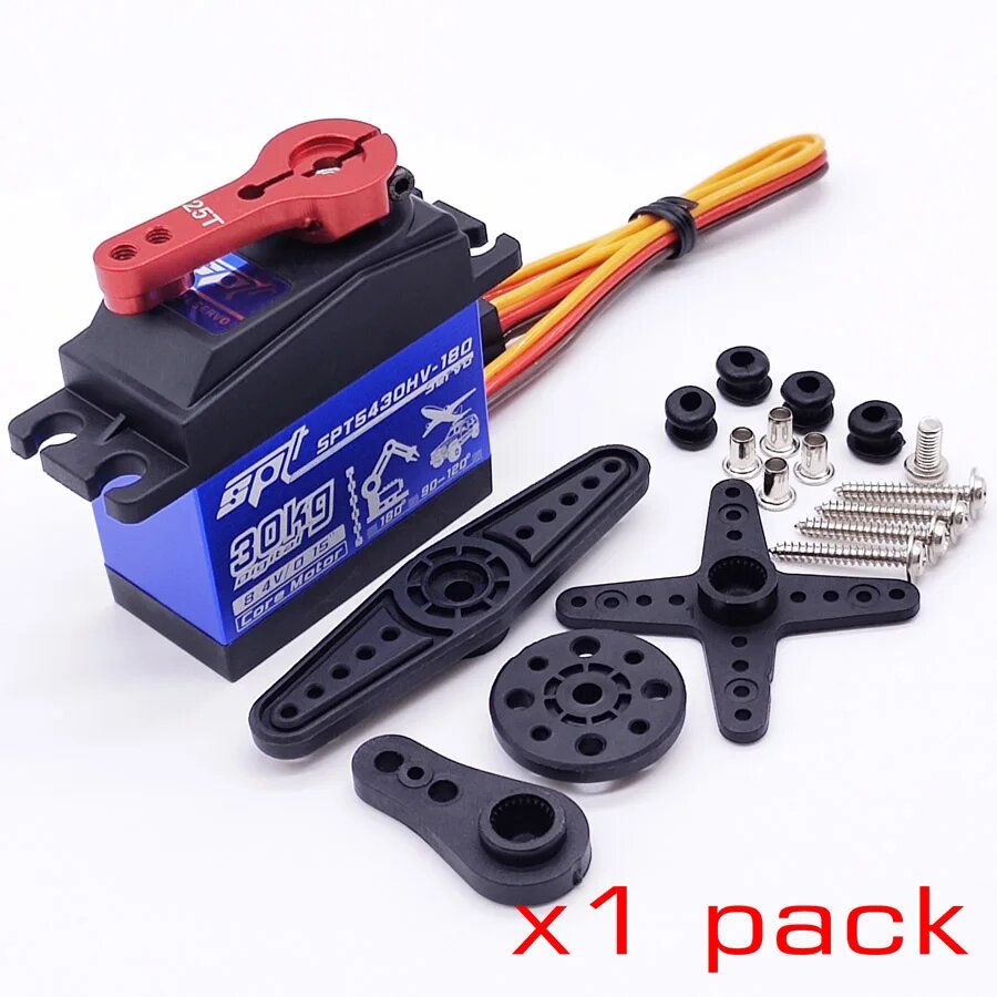 Металлический сервопривод SPT 14+ Черный, 30kg 0.15s W.A