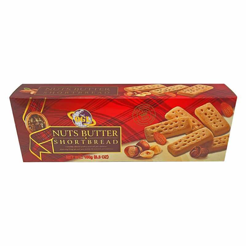 Печенье HUAMEI SHORTBREAD Шотландское печенье с орехамим /картон/ 150г